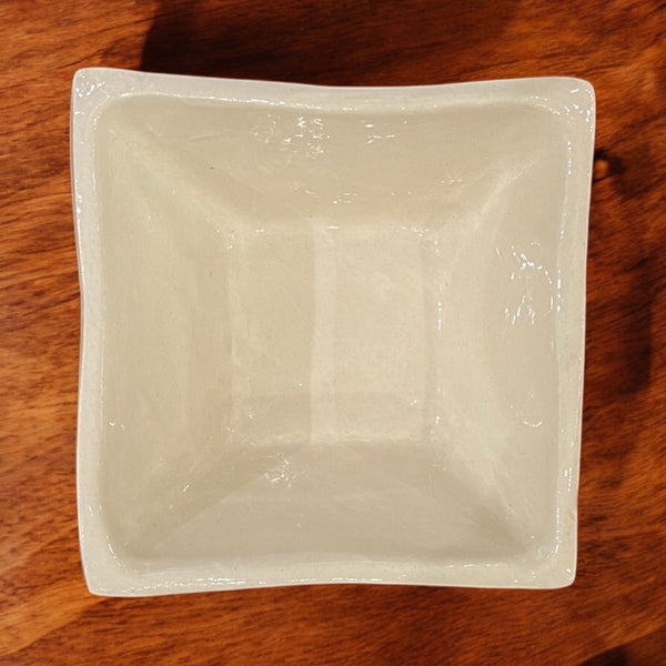 Square Dip Bowl ~ Ivory – Left Bank Gallery