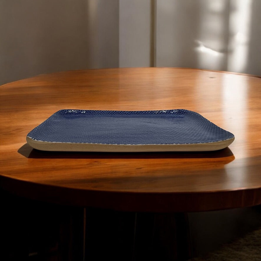 Tidbit Tray ~ Strata ~ Cobalt – Left Bank Gallery